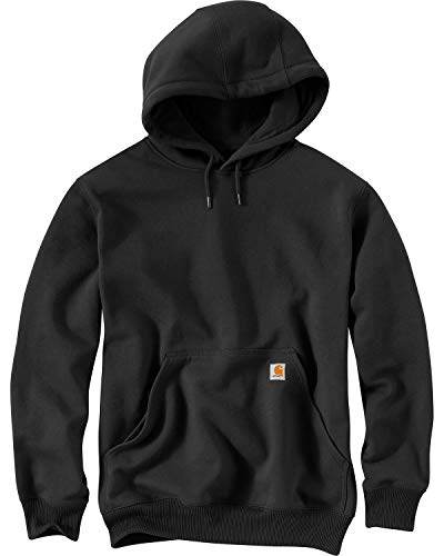 Carhartt Men's Rain Defender Loose Fit Heavyweight Sweatshirt, Black, Large