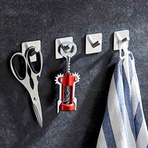 Kabter Towel Robe Hook 3M Self Adhesive Brushed Stainless Steel (Pack of 2)