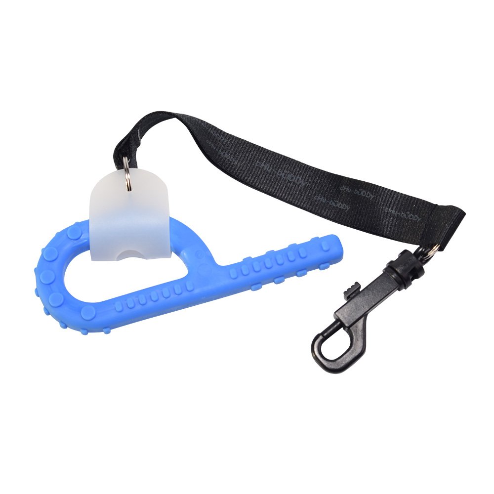 chubuddy Chewy Holders Set of 2 in Black - 2 black tether-bracelets & 2 natural straps