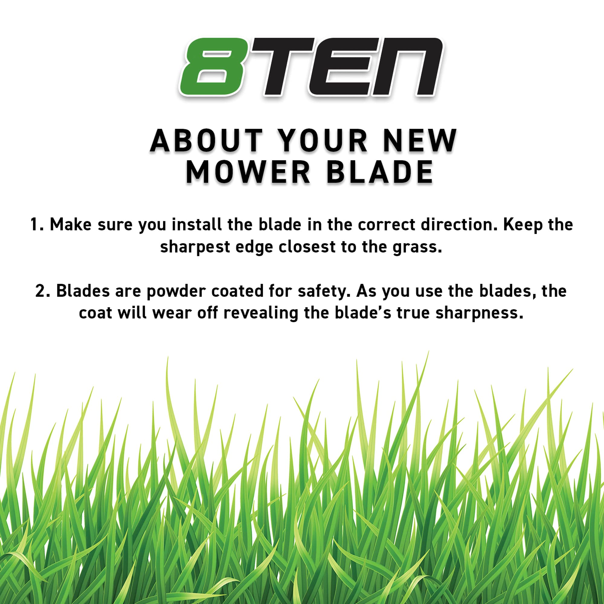 8TEN LawnRAZOR Mower Blade for Husqvarna AYP 532138498 138971 127843 Craftsman 138498 Ariens (Medium Lift) 4 Pack