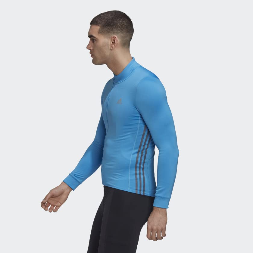 adidas The Cold.RDY Long Sleeve Cycling Jersey Men's, Blue, Size M