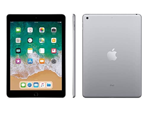 Apple iPad 9.7in 6th Generation WiFi + Cellular (128GB, Space Gray) (Renewed)