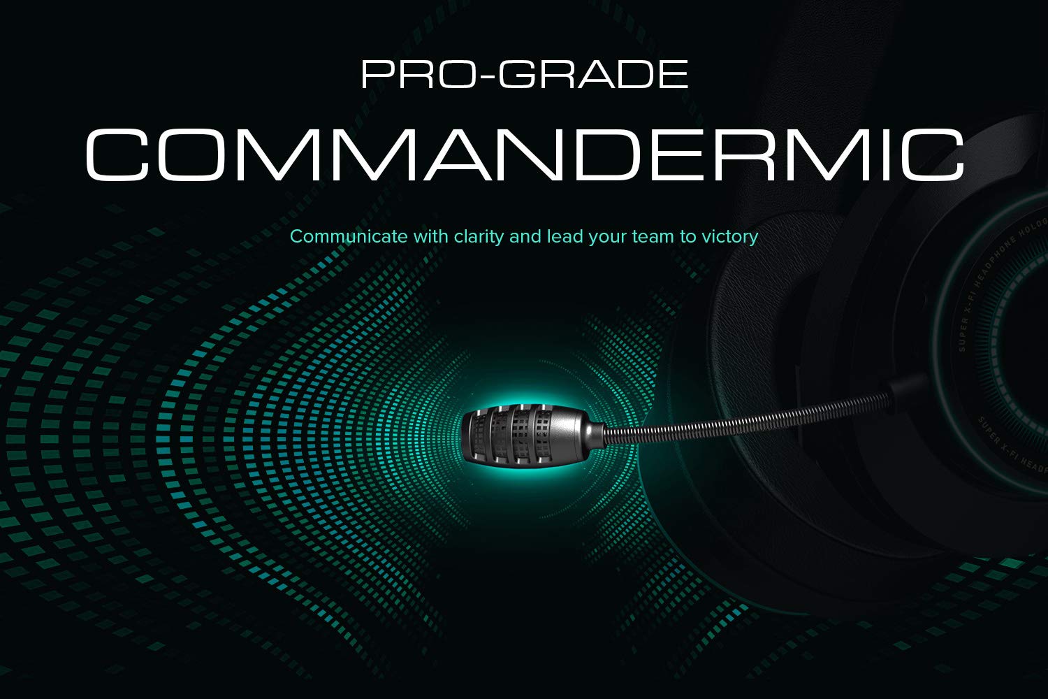 Creative SXFI Gamer USB-C Gaming Headset with Pro-Grade ANC CommanderMic, Super X-Fi Battle Mode Optimized for Action RPG and FPS on PC, PS4 and Nintendo Switch