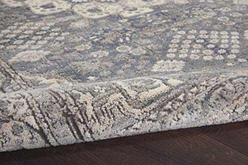 Nourison Concerto Vintage Grey/Ivory 8'10" x 11'10" Area -Rug, Easy -Cleaning, Non Shedding, Bed Room, Living Room, Dining Room, Kitchen (9x12)