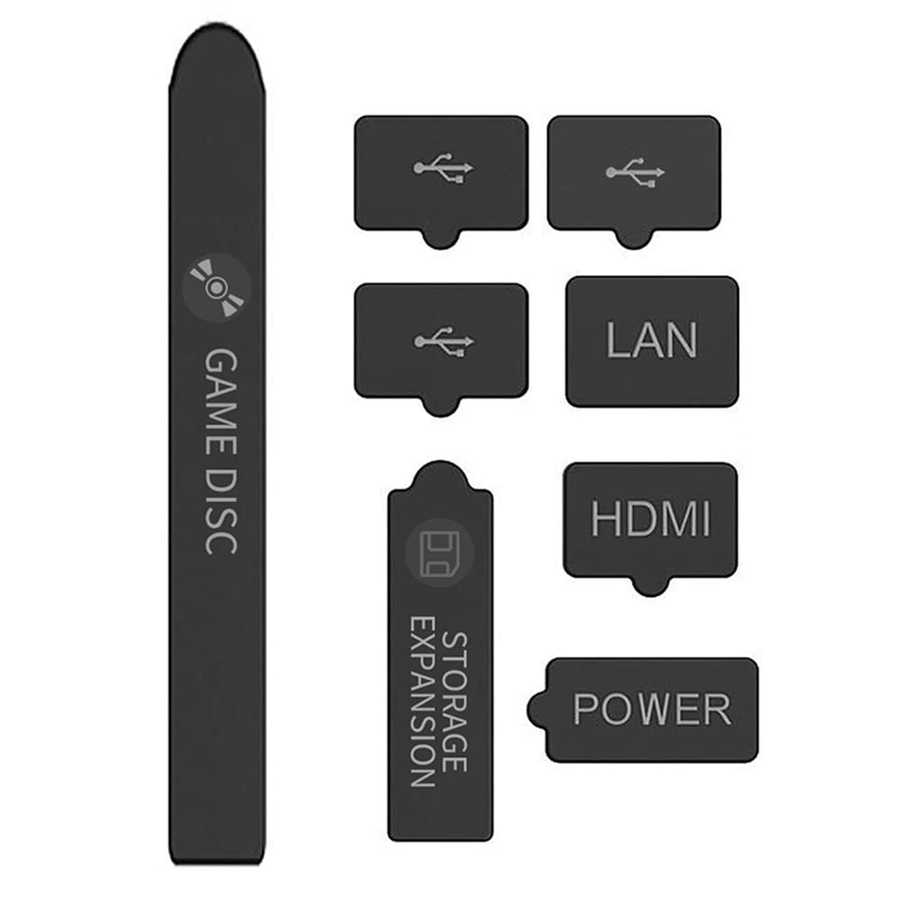 8 Pcs Dust Proof Cover For X-BOX Series S X Console Accessories Silicone Guard Set Dust Proof Stoppers
