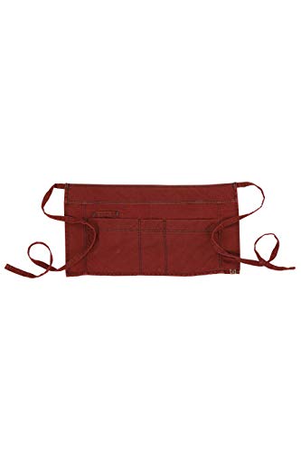 Chef Works Unisex Uptown Waist Apron, Red Navy, One Size