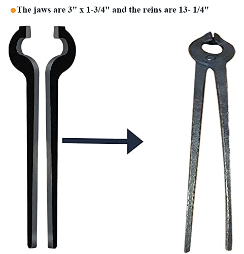 DIY Rapid Tongs Bundle Set 5 Type of Tong Bundles Set Comes with Rivet for Blacksmith Beginner