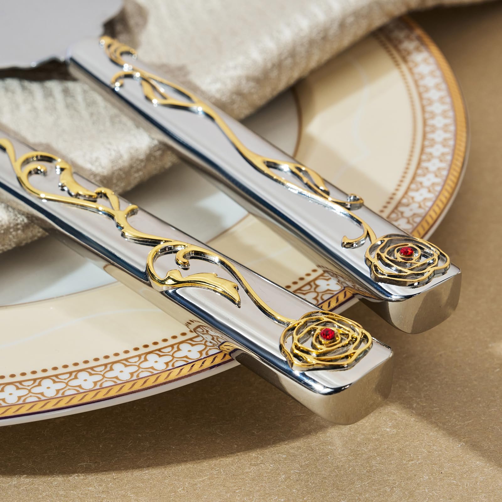 AW BRIDAL Wedding Cake Knife and Server Set, Vintage Cake Cutting Set for Wedding, Engraved Pie Cutter Wedding Gift Bridal Shower Gift Anniversary Engagement Gift For Couple