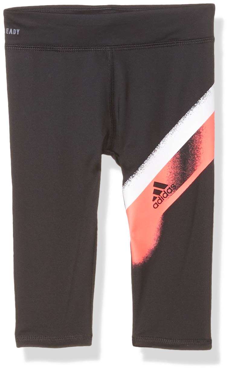 adidas Girls' Active Sports Athletic Ankle Length Legging Tight, Break Barriers Black, Small