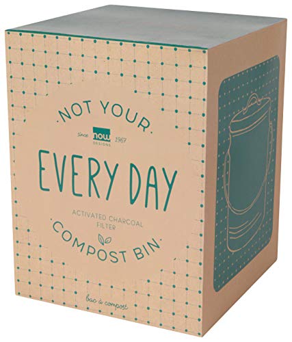 Now Designs Vintage Compost Bin, Ivory