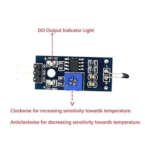 Ardest Digital High Sensitivity NTC Thermal Thermistor Sensor Module for Arduino DIY Kit MCU Robot