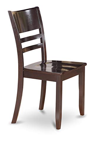 East West Furniture Capri 6 Piece Kitchen Table & Chairs Set Contains a Rectangle Table and 4 Dining Room Chairs with a Bench, 36x60 Inch, Cappuccino