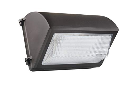 GREENLIGHTDEPOT 60W LED Wall Pack Light - Semi Cutoff - High Voltage - Glass - Forward Throw - DLC Listed