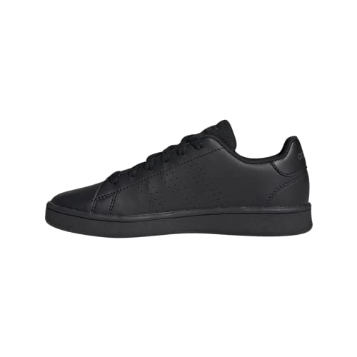 adidas unisex-child Advantage, Black/Black/Grey, 11 US medium