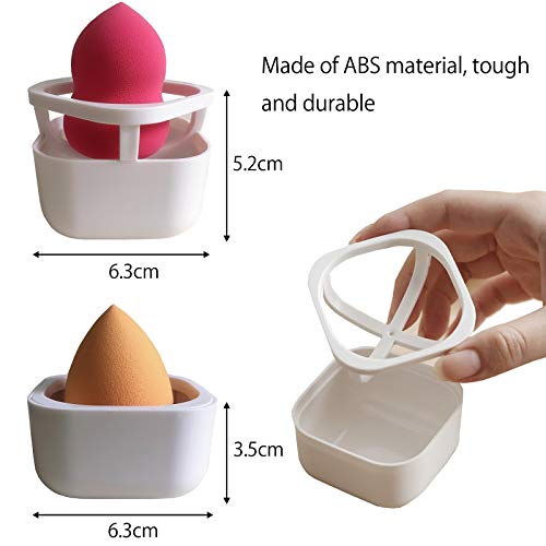 APCHYWELL Makeup Sponge Set with Holder, Latex Free Beauty Blender large size,Blending Sponge with Multi Color