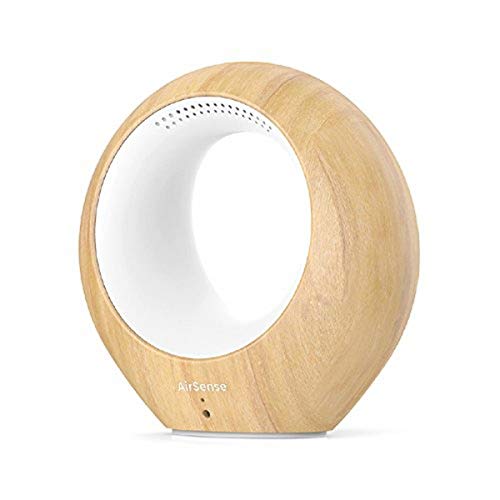 iBaby Airsense Smart Baby Audio Monitor, Temperature, Humidity & VOC Detector, Lightwood