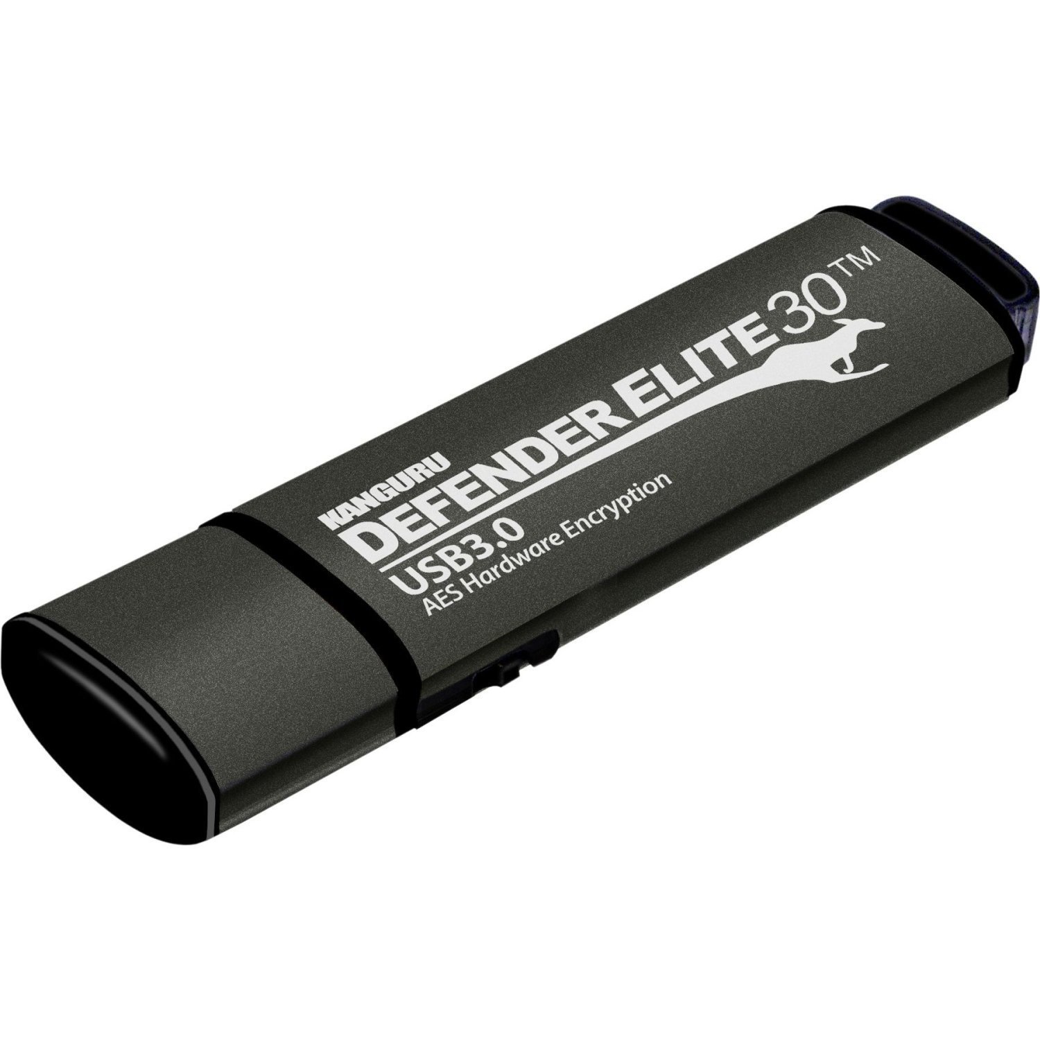 Defender Elite30, Hardware Encrypted, Secure, SuperSpeed USB 3.0 Flash Drive,,black