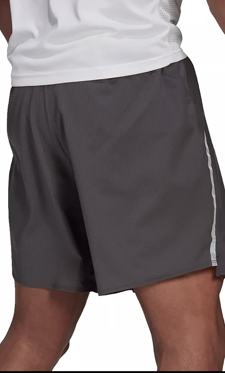 adidas Men's Saturday Split Shorts, Grey, X-Large