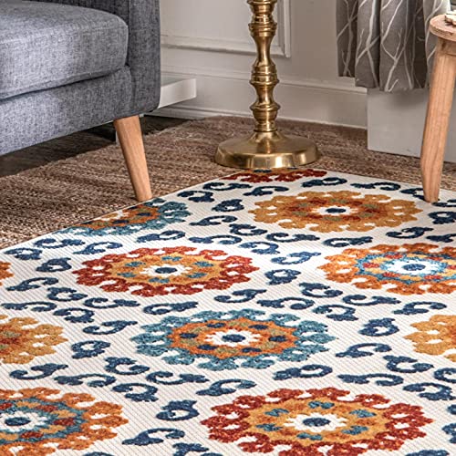 nuLOOM Aurora Transitional Indoor/Outdoor Area Rug, 3' x 5', Multi