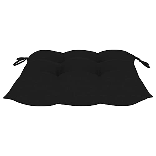 imasay Chair Cushions 2 pcs Black 15.7x15.7 x2.8 Fabric