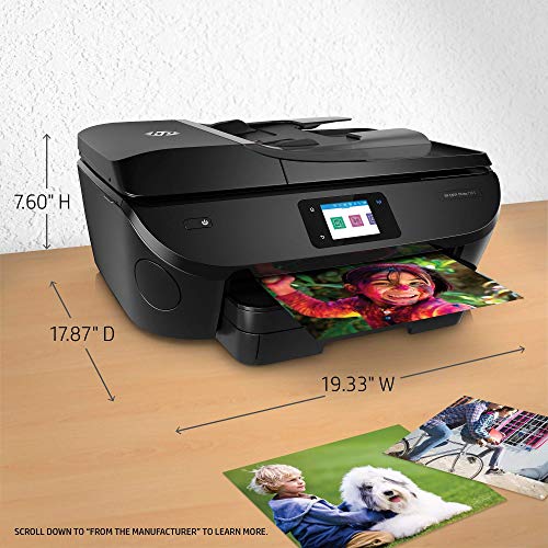 HP ENVY Photo 7855 All In One Photo Printer with Wireless Printing, Instant Ink Ready (K7R96A) (Renewed)