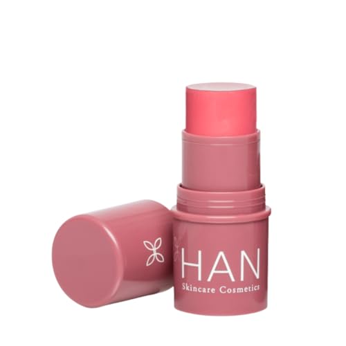 HAN Skincare Cosmetics Vegan, Cruelty-Free 3-in-1 Multistick for Cheeks, Lips, Eyes, Coral Hibiscus