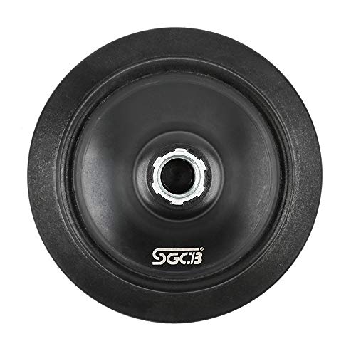 SGCB 5β RO Rotary Flexible Backing Plate, Hoop-and-Loop Face 5/8β Thread PU Soft Backing Pad Used On Rotary Polisher Sander for Sanding Polishing Buffing Finishing