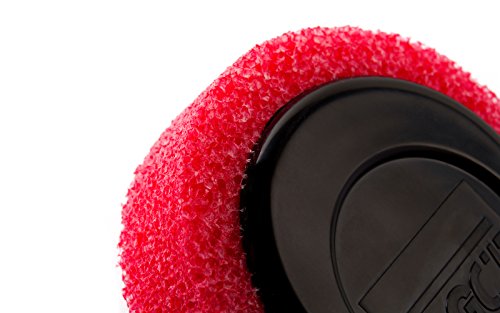 SGCB Pro Tire Shine Applicator Brush, Tire Dressing Applicator Sponge Brush Sandwich-Layer Compound Solution Saving Curved Handle Easy Grip Auto Detailing Brush Boat Wax Foam Applicator