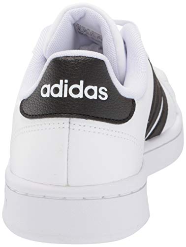 adidas Women's Grand Court Shoe, White/Black/White, 8.5
