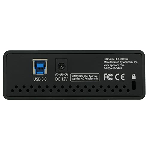 Apricorn 4TB Aegis Desktop Padlock FIPS 140-2 Validated 256-Bit Encrypted Hard Drive (ADT-3PL256F-4000)