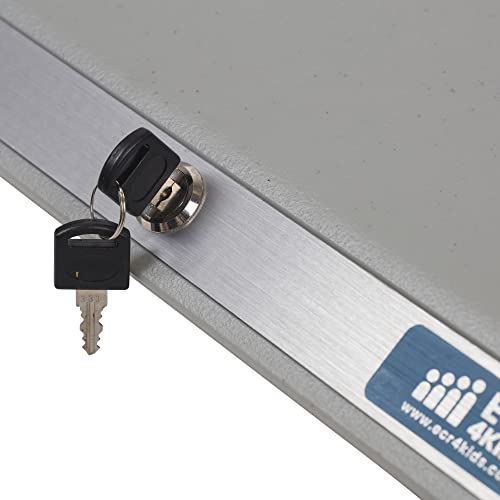 ECR4Kids Lock and Roll Personal Safe, Travel Lockbox, Grey
