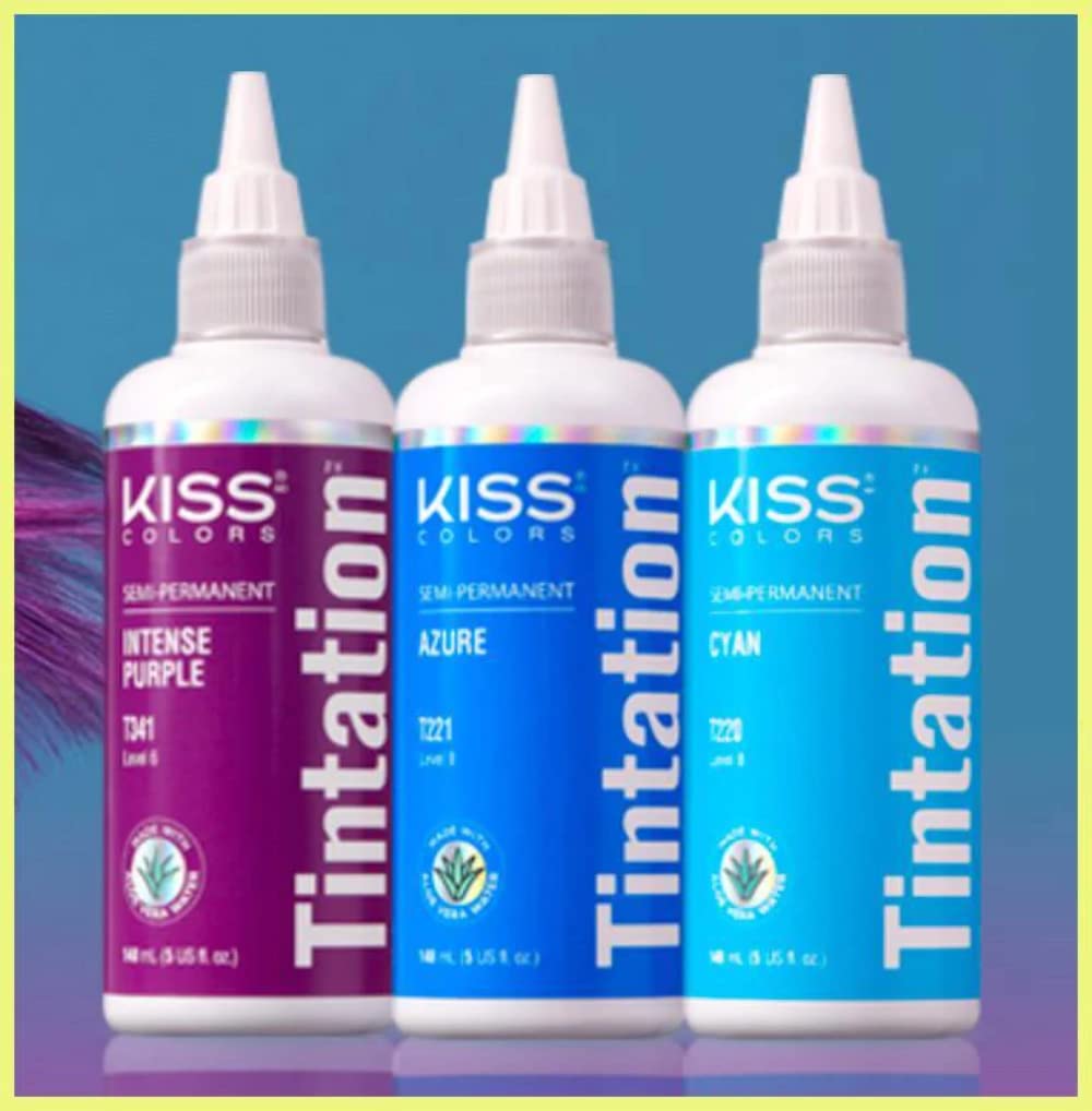 Kiss Tintation Semi-Permanent Hair Color Treatment 148 mL (5 US fl.oz) (Honey Brown)