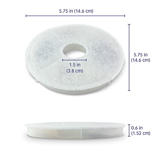Filters for Catit Design Senses Fountains and Catit Flower Fountains, Pack of 6