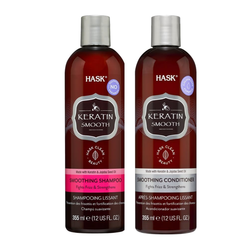 Hask Keratin Protein Smoothing Shampoo, 12 Ounce