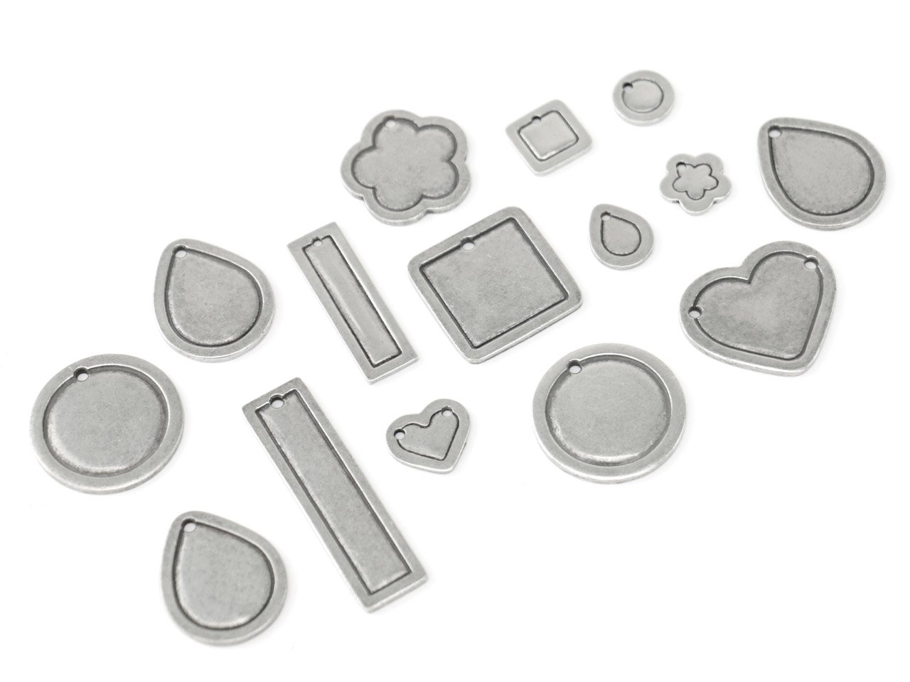ImpressArt Large Drop Border Pewter Stamping Blank Clearance