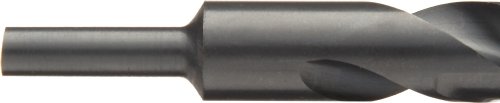 Chicago Latrobe 239 Series High-Speed Steel Reduced-Shank Drill Bit Set with Plastic Case, Black Oxide Coated, Round Shank, 118 Degree Conventional Point, 5-piece, 1/4" - 1/2" x 1/16"