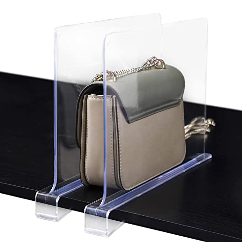 Shelf Dividers for Closet Organization β Premium Closet Shelf Dividers for Closet, Kitchen, Bedroom, Bathroom β Universal Closet Shelf Organizer for 0.4-0.95-inch Shelves β Practical Plastic Organizer
