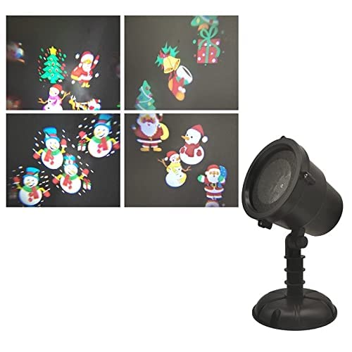 Christmas Projector Lights Outdoor Projector Lights Waterproof Plug in Moving Effect Wall Mountable for Halloween Christmas Holiday New Year Home Party Decoration Show (Reindeer Santa)
