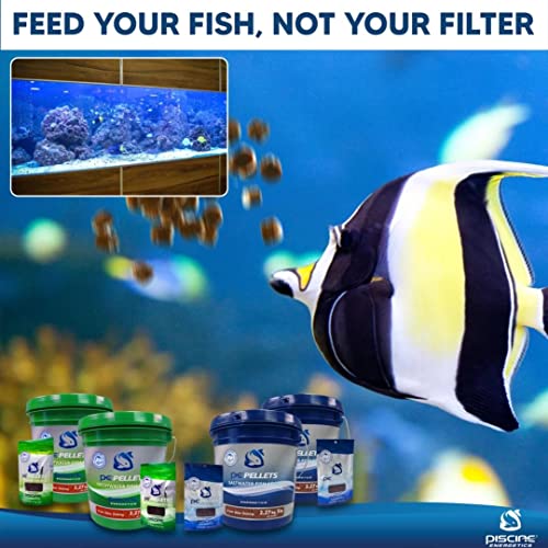 Piscine Energetics PE Pellets Saltwater Fish Food, 1mm 2 oz/ 56g (Pouch)
