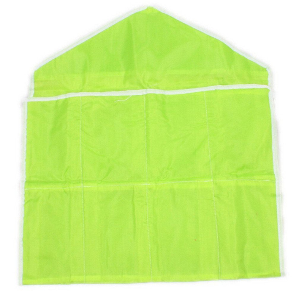 HENGSONG 16 Lots Socks Jewelry Bra Underwear Hanging Storage Pockets Bags Organizer (Green)