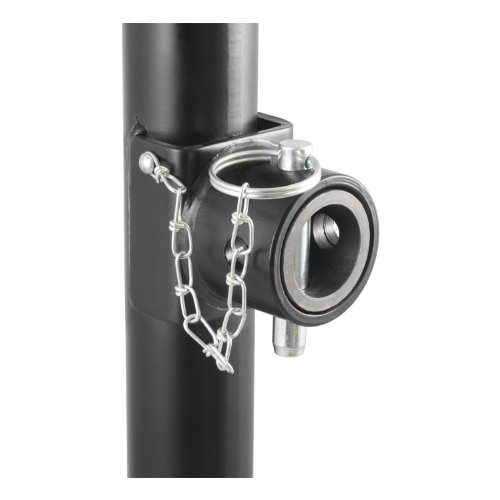 CURT 28321 Weld-On Pipe-Mount Swivel Trailer Jack, 2,000 lbs. 10 Inches Vertical Travel, black