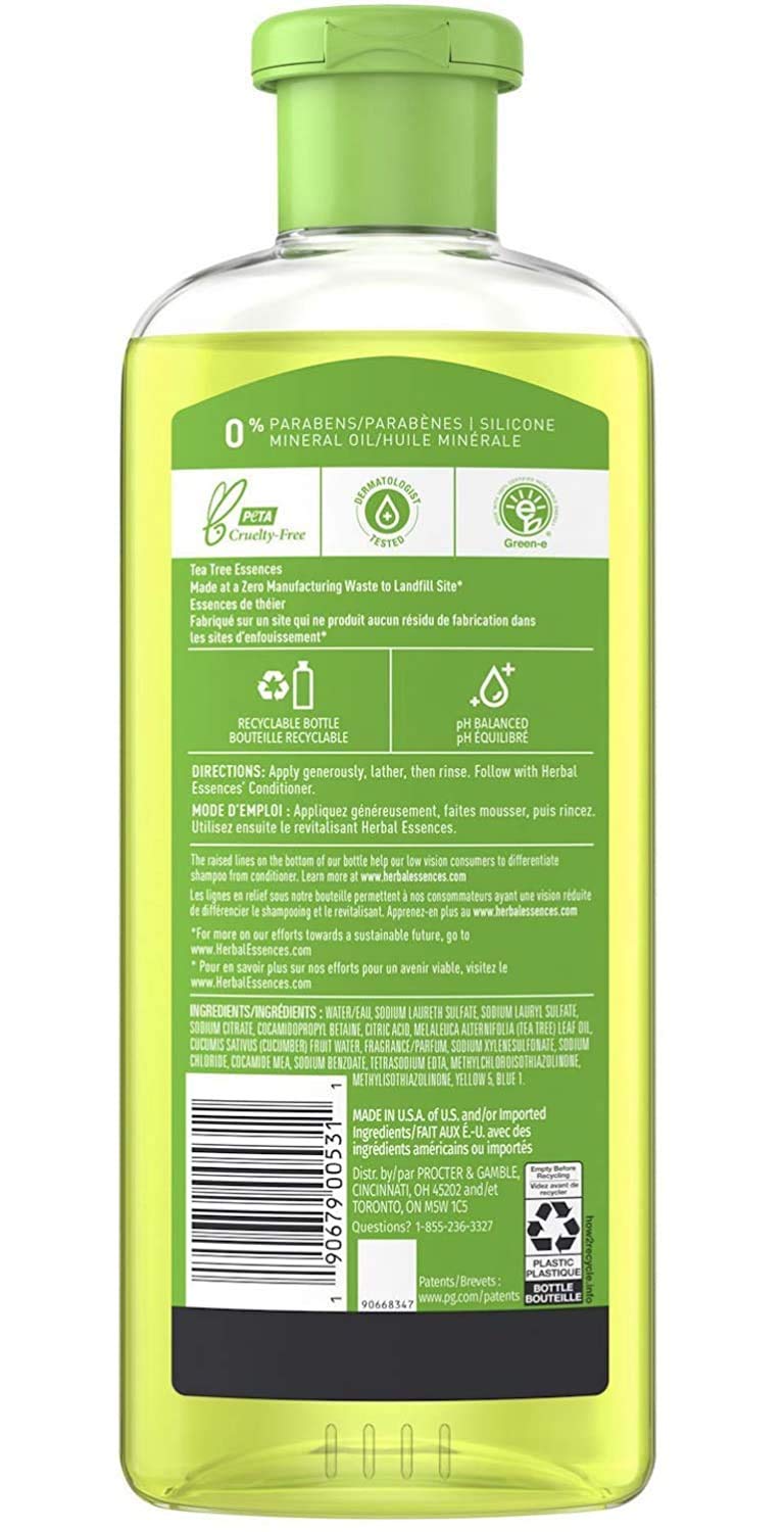 Herbal Essences Tea-Lightfully Clean Refreshing Shampoo 10.1 FL OZ (Pack of 6)