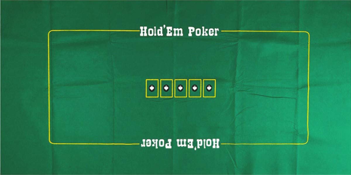 Cyber-Deals Craps & Texas Hold'em Poker Layout 2-Sided Reversible Premium Felt 6ft x 3ft with Authentic Las VegasNevada Casino Table-Played Dice & Cards, Plus Storage Pouch (Las Vegas Only)