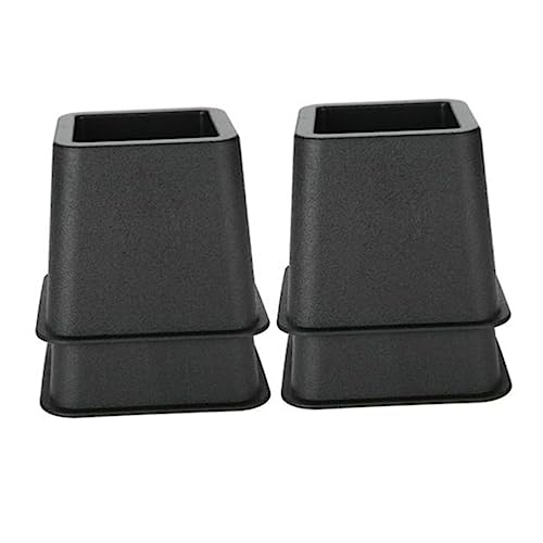 DOITOOL 4pcs Table Leg Protectors Silicone Table Protector Carpet Protector for Furniture Legs Heavy Duty Furniture Lifter Mattress Risers Square Bumper Protective Agent Heightener Floor