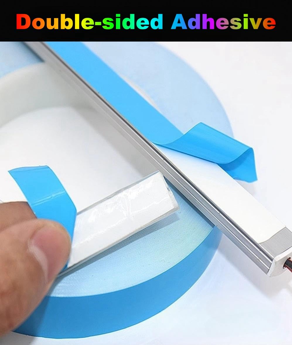Double Sided Tape 1inch x 66Feet Thermal Tape Heavy Duty Super Strong Adhesive, Insulation Heat Transfer Tape for Paste CPU Heatsink, Mounting LED Strip, Carpet Fixing, Woodworking Project, DIY Crafts