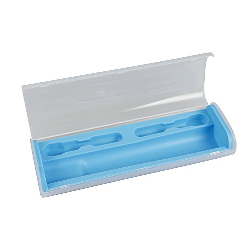 Hermitshell Plastic Travel Case Carrying Bag Fits Braun Oral-B Pro 1000 / Vitality/Pro-Health Precision Power Rechargeable Electric Toothbrush Powered (Blue)