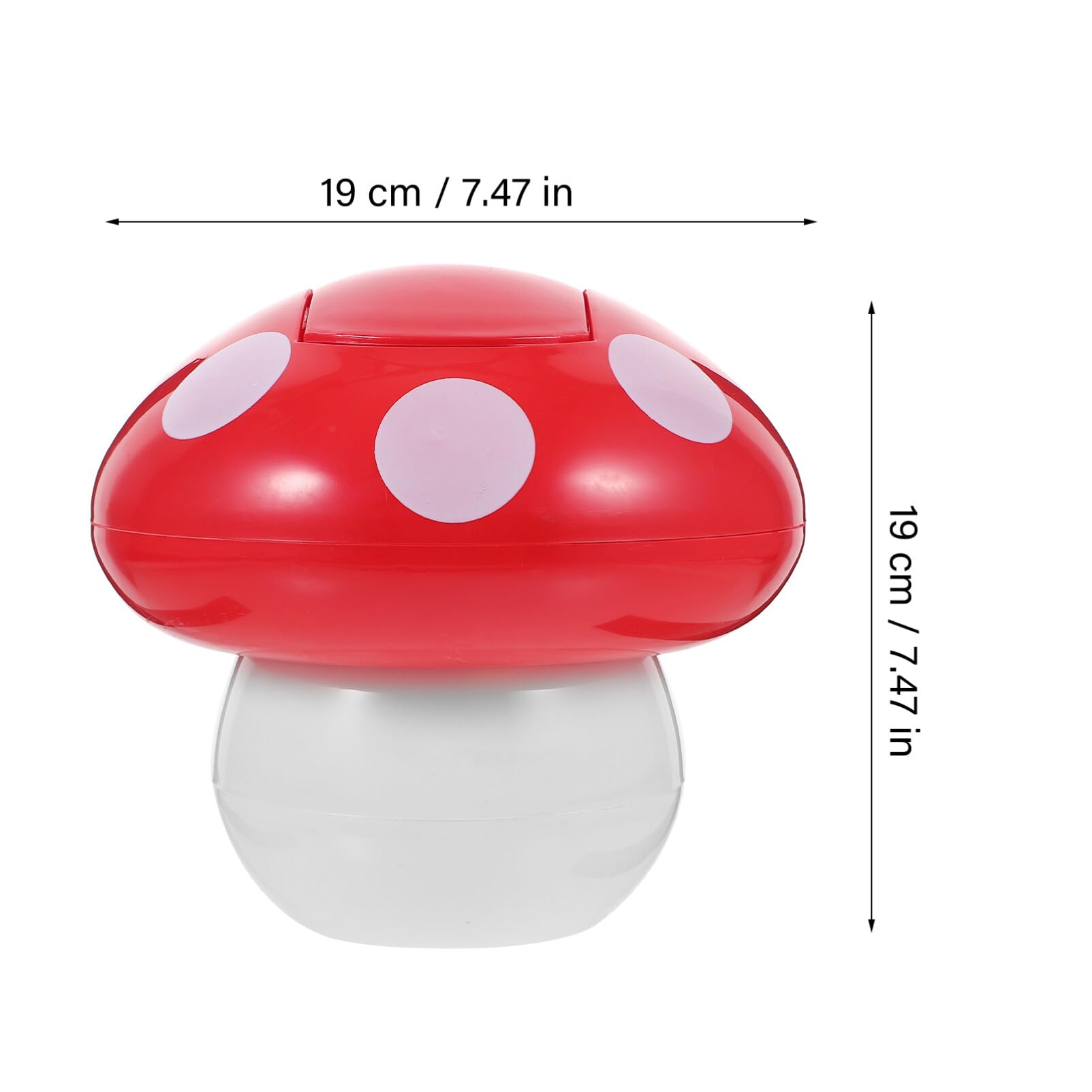 Tofficu Mushroom Waste Bin Organizer for Home Office Countertop Mushroom Decor Trash Can Decorative Garbage Bin Home Accessory