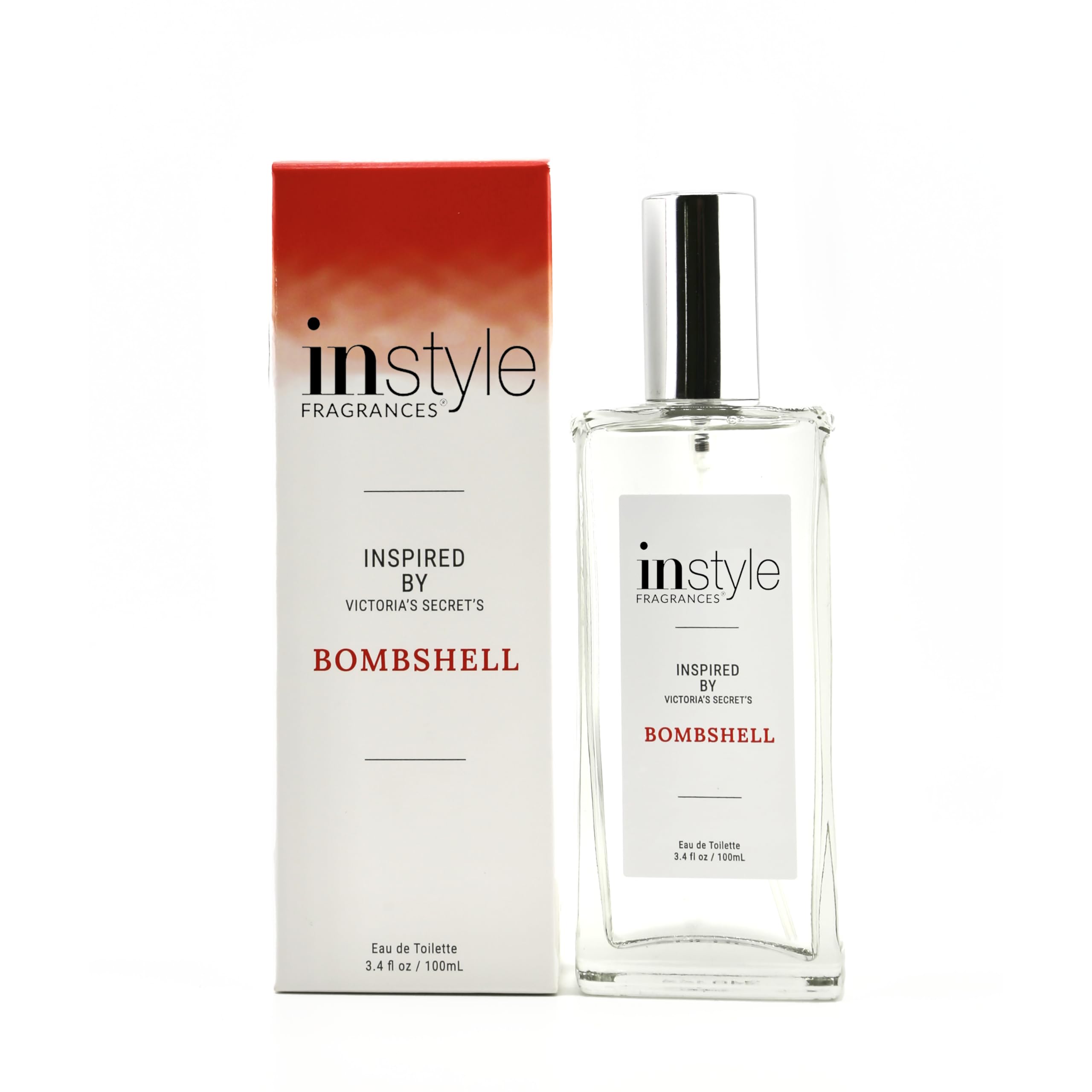 Instyle Fragrances | Inspired by Victoria's Secret's Bombshell | Eau de Toilette | Fragrance for Women | Vegan, Paraben Free | Never Tested on Animals | 3.4 Fluid Ounces