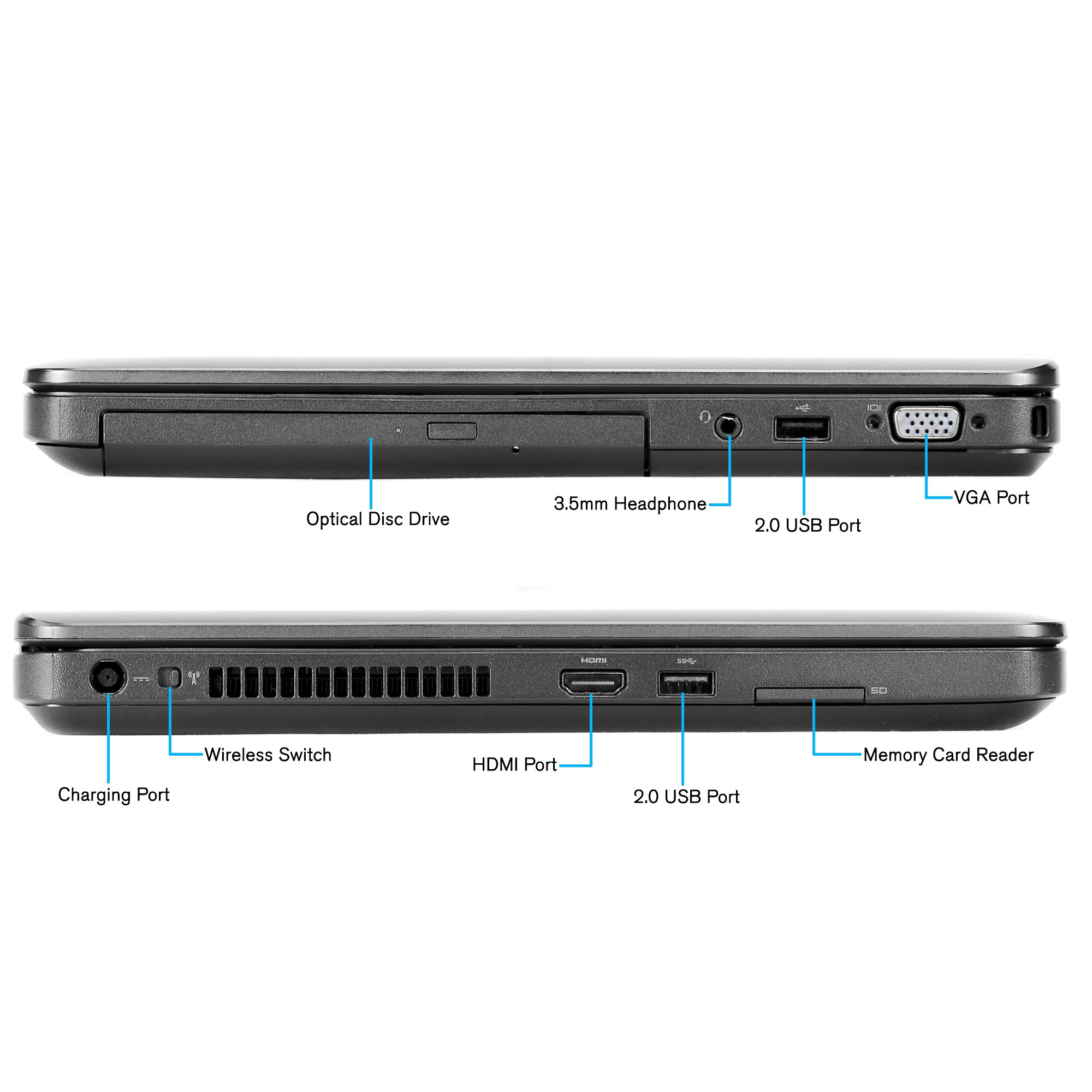 Dell Latitude E5540 15.6 inches Laptop, Core i5-4310U 2.0GHz, 8GB Ram, 500GB HDD, DVDRW, Windows 10 Pro 64bit (Renewed)