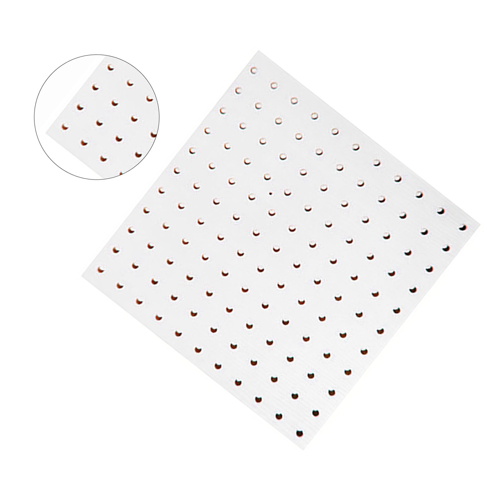 Apexare 100 Spools Sewing Thread Holder, Wall Mounted, Sewing Thread Peg Board, Pegboard Wall Organizer, Spool Holder Organizer, with 25 Wooden Sticks White 300x300mm